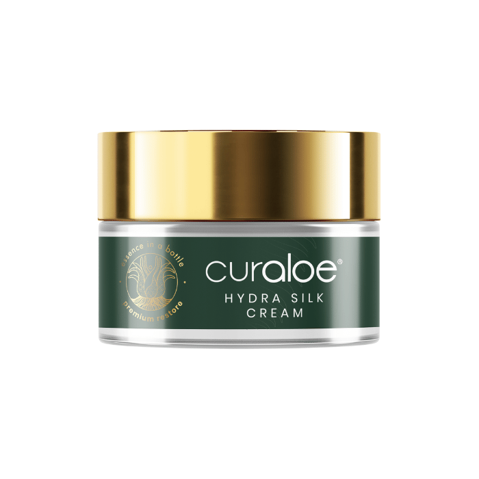 Curaloe Hydra Silk Cream- 55% Aloe Vera for Hydration & Anti-Ageing
